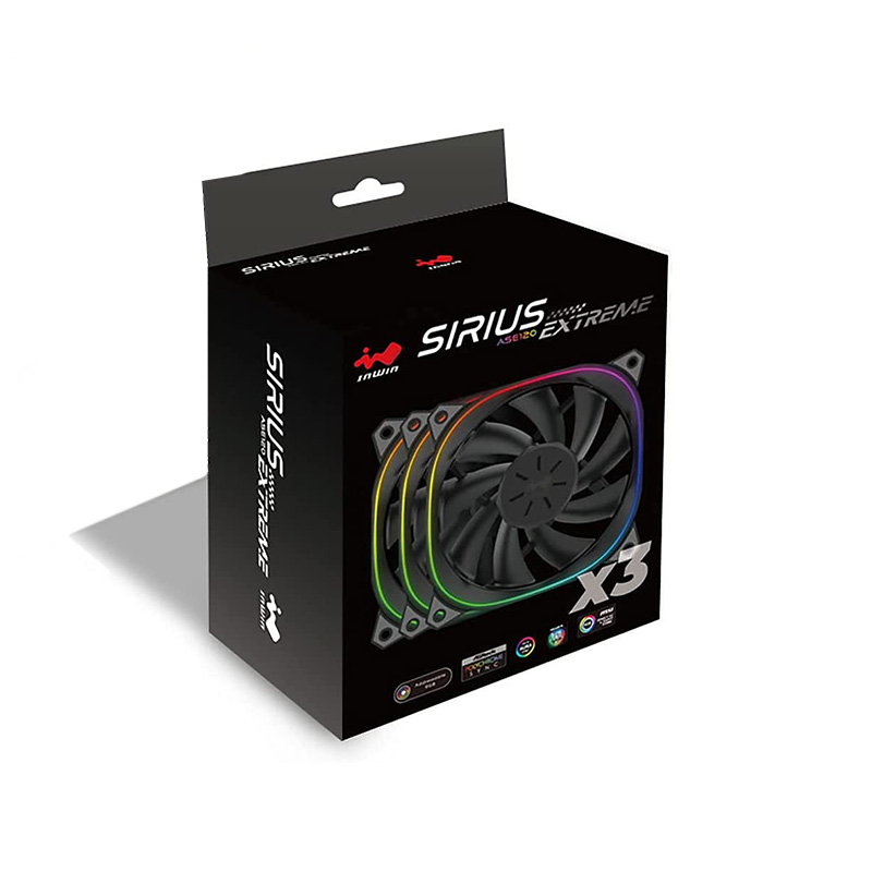 InWin Sirius Extreme ASE120 | 120mm ARGB Fan | 3-Pack | Bundled ARGB ...